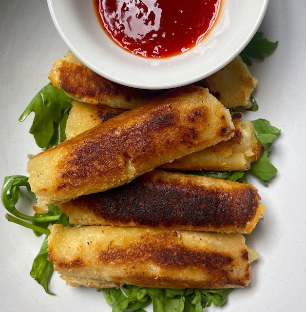 Grilled Cheese & Corn Roll Ups - Come Grill With Me